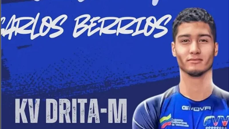Zuliano Carlos Barrios ficha con equipo de voleibol KV Drita-M de ...